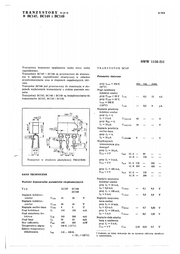 BC147 Datasheet - ETC