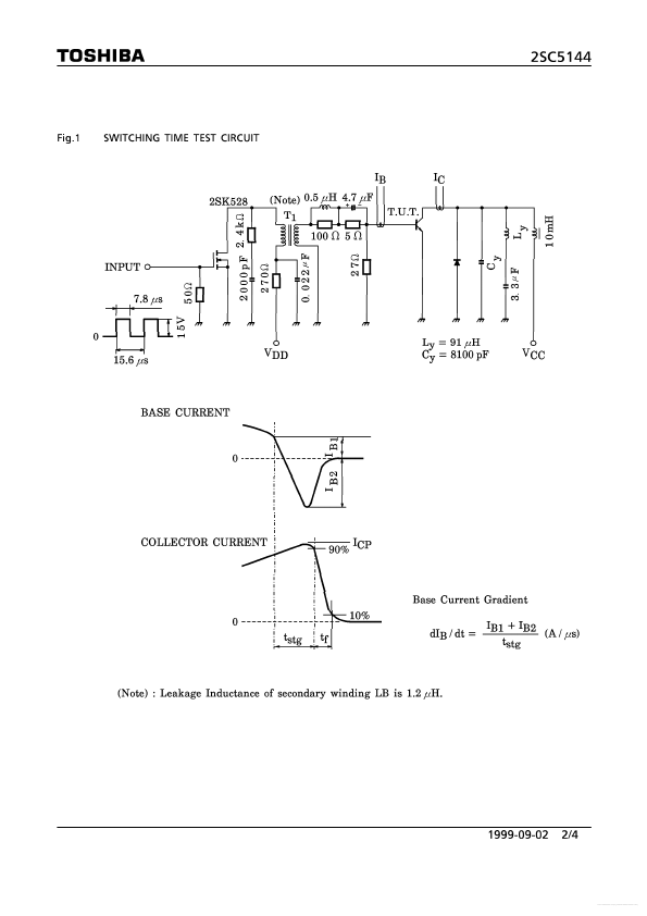 C5144 Datasheet PDF ( 2SC5144) | Download Toshiba C5144